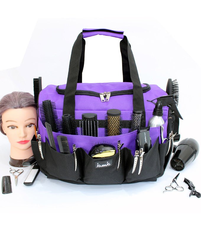 Extra Large Hairdressing Session Kit Bag in Purple – Kassaki Hair & Beauty