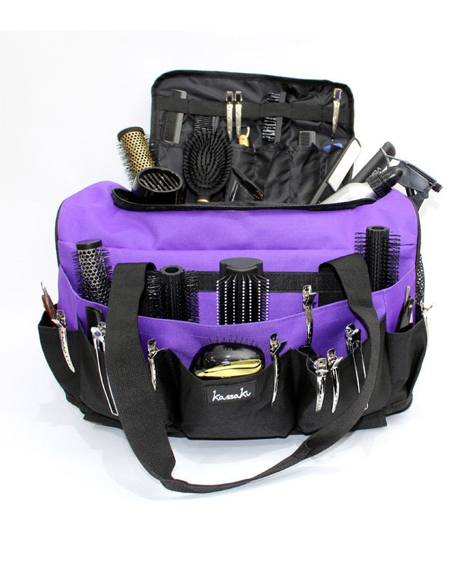 Extra Large Hairdressing Session Kit Bag in Purple – Kassaki Hair & Beauty