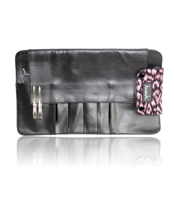 Hairdressing Scissor Case - Shear Tool Roll Case Pouch- Pink Leopard ...