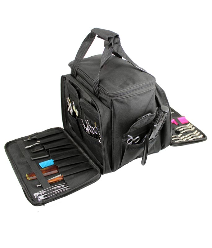 Extra Large Hairdressing Barber Session Kit Bag in Black – Kassaki Hair ...