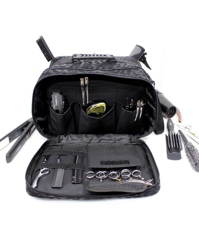 Hairdressing Bag Barber Session Kit Bag in Black Leopard – Kassaki Hair ...