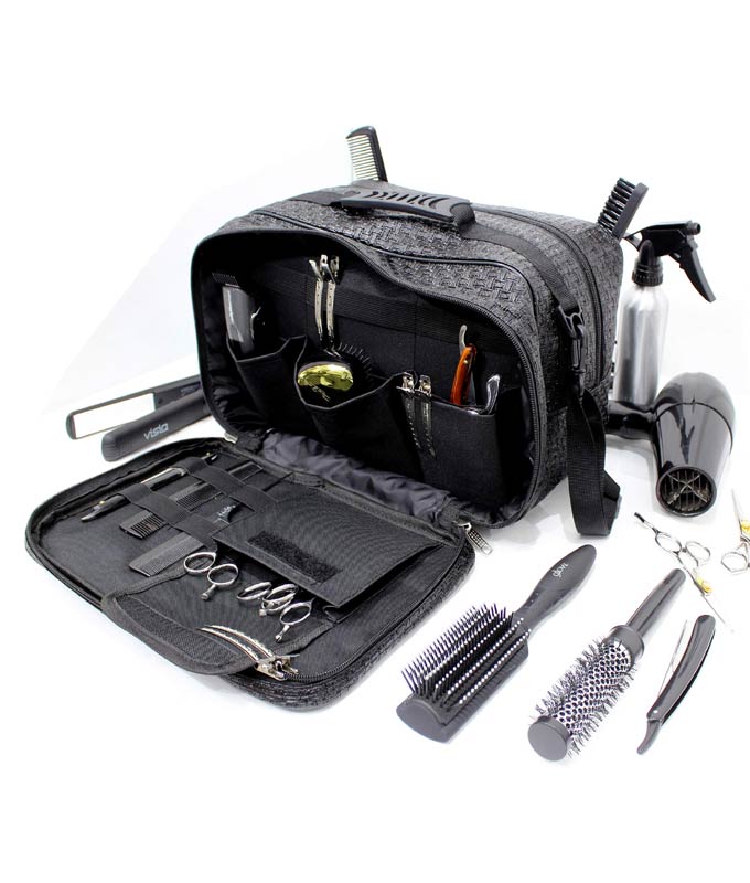 Hairdressing Bag Barber Session Kit Bag in Black Gloss Pattern ...