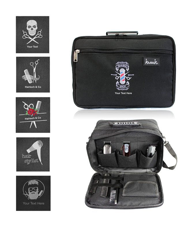 Personalised Hairdressing Bag Custom Barber Bag in Black-multi style ...
