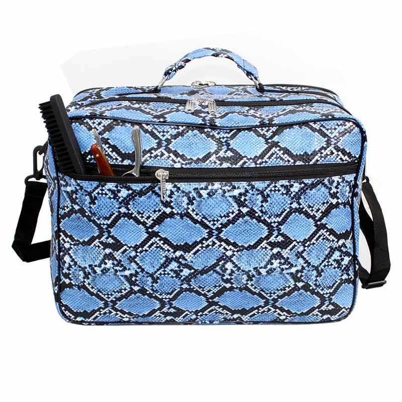 Large Hairdressing Bag -Mobile Hairdressers Carry Case Blue Snake ...